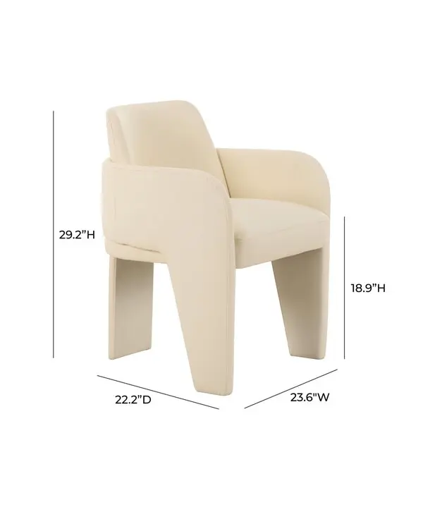 TOV FURNITURE Leo Performance Faux Leather Dining Chair