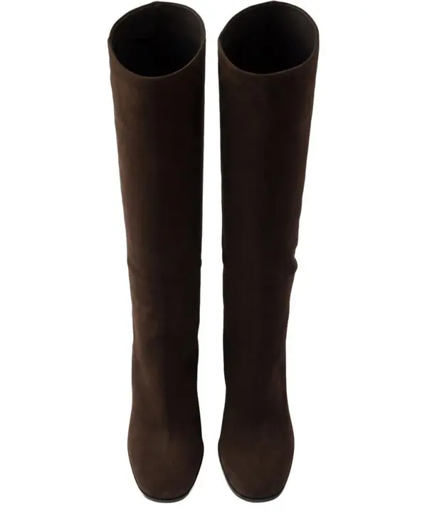 Prada Heeled Suede Boots