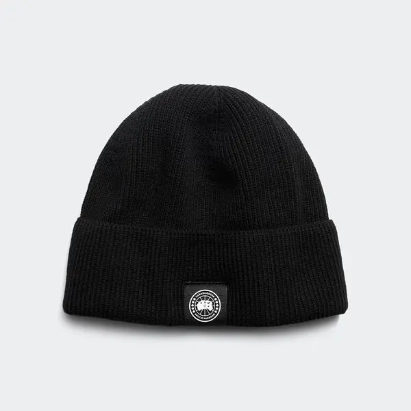 Canada Goose Cotton Beanie - Black