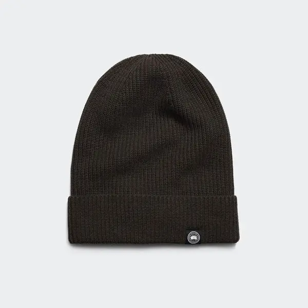 Canada Goose Cotton Ribbed Toque - Heather Espresso
