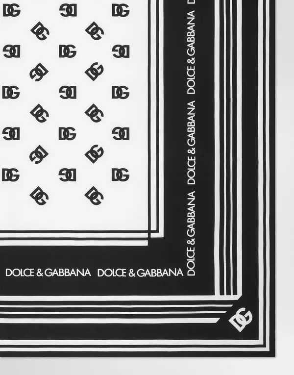 Dolce & Gabbana 90x90 Silk Twill Scarf