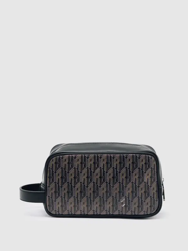 REISS Jones Monogrammed Wash Bag