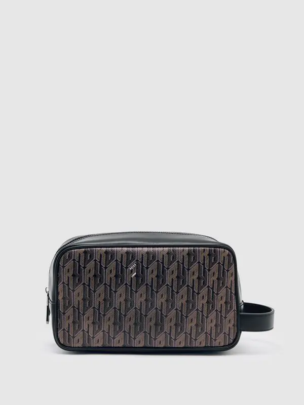 REISS Jones Monogrammed Wash Bag