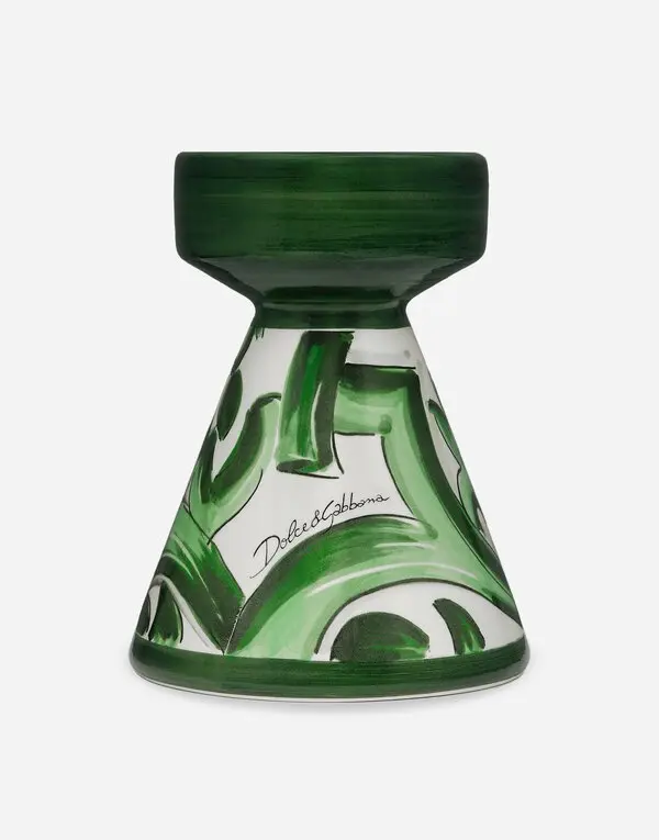 Dolce & Gabbana Ceramic Candle Holder Small - Multicolor