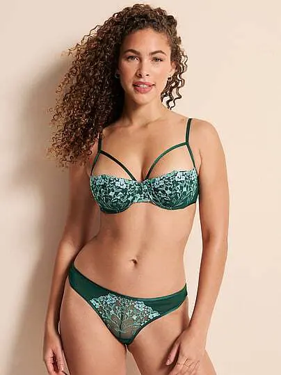 Victoria's Secret Adore Me Fern Thong Panty - Green