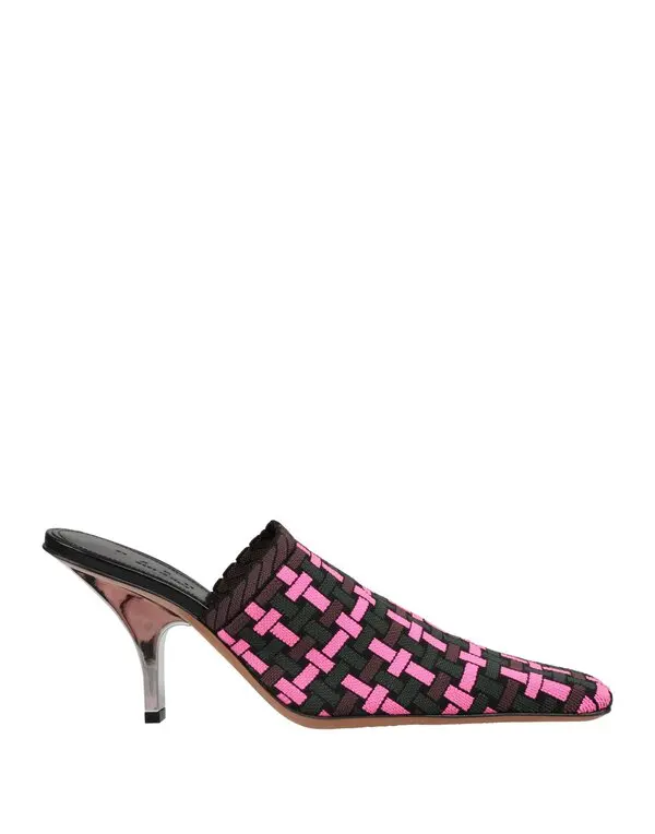 Marni Geometric-print Knitted Mules