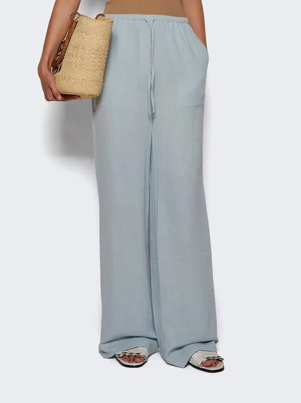 Eterne Relaxed Fit Full-length Pants - Blue