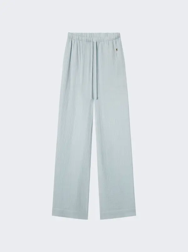 Eterne Relaxed Fit Full-length Pants - Blue