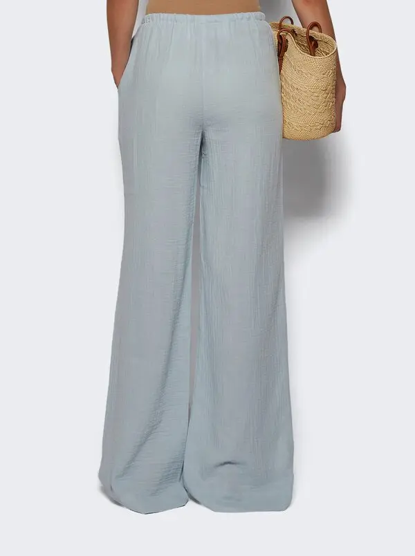 Eterne Relaxed Fit Full-length Pants - Blue