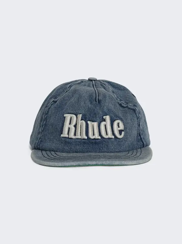 Rhude Denim Baseball Cap - Blue