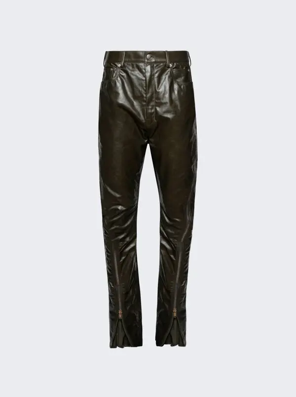 Rick Owens Bolan Banana Rosewood Trousers - Green