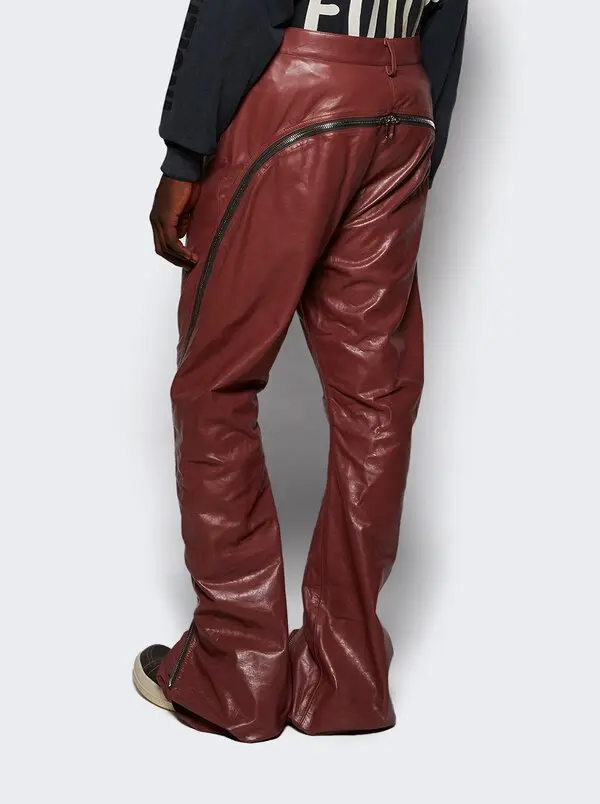 Rick Owens Bolan Banana Rosewood Trousers - Red