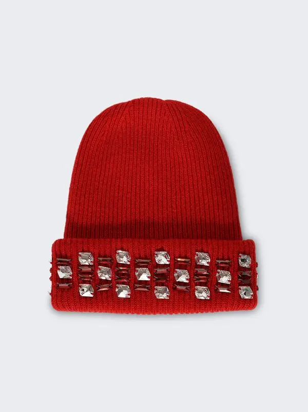 MELROSE HIGH Crown Of Cairo Beanie Currency Ii - Red