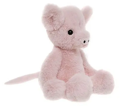 CHARLIE BEARS Soft Plush Truffles Piglet In Bubblegum Pink - One-color
