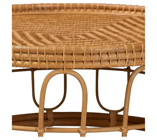 BALI & PARI Phoenix Honey Rattan Coffee Table