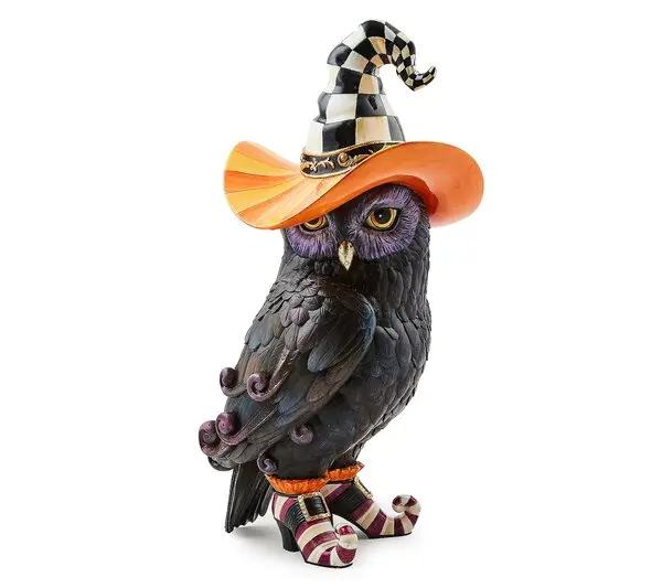 MACKENZIE-CHILDS Witchy Owl Figurine - One-color