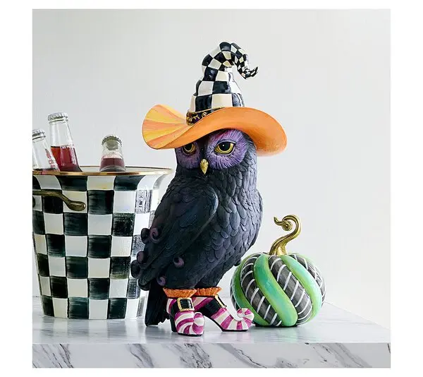 MACKENZIE-CHILDS Witchy Owl Figurine