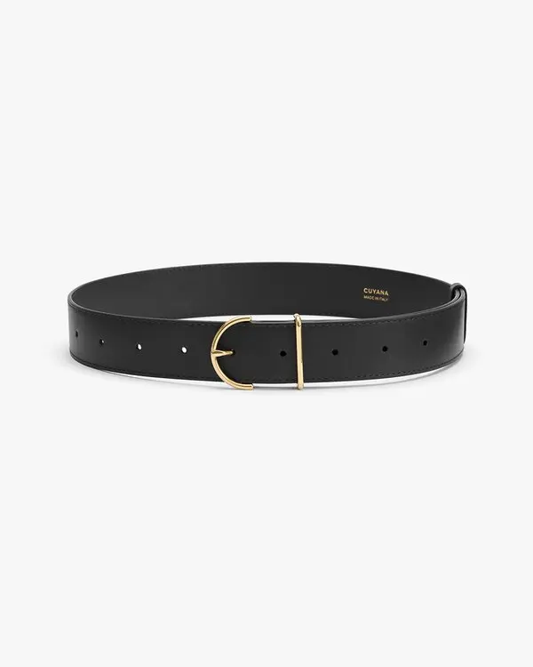 Cuyana Leather Belt - Black