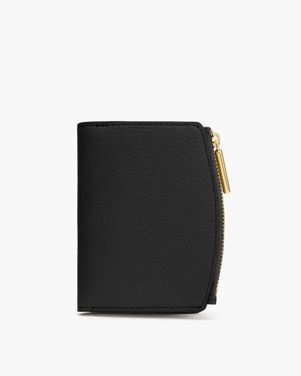 Cuyana Fold Zip Wallet - Black