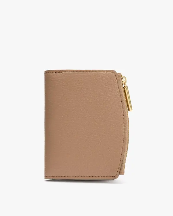 Cuyana Fold Zip Wallet - Cappuccino