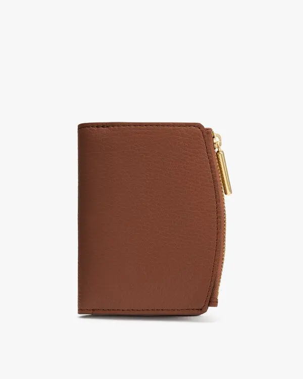 Cuyana Fold Zip Wallet - Dark Chestnut