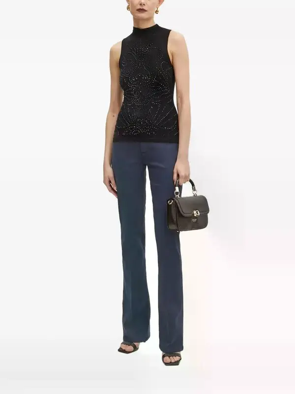 Guess Embellished Mock-neck Top
