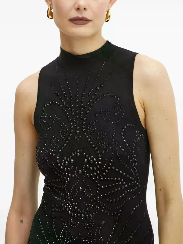 Guess Embellished Mock-neck Top
