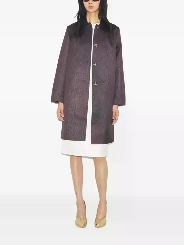 Tory Burch Textured Car Coat