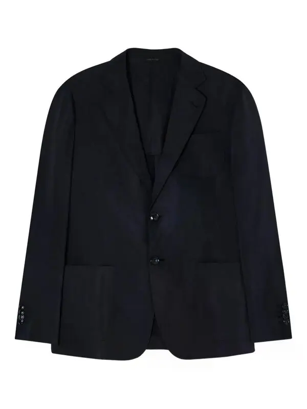 Giorgio Armani Patch-pocket Single-breasted Blazer