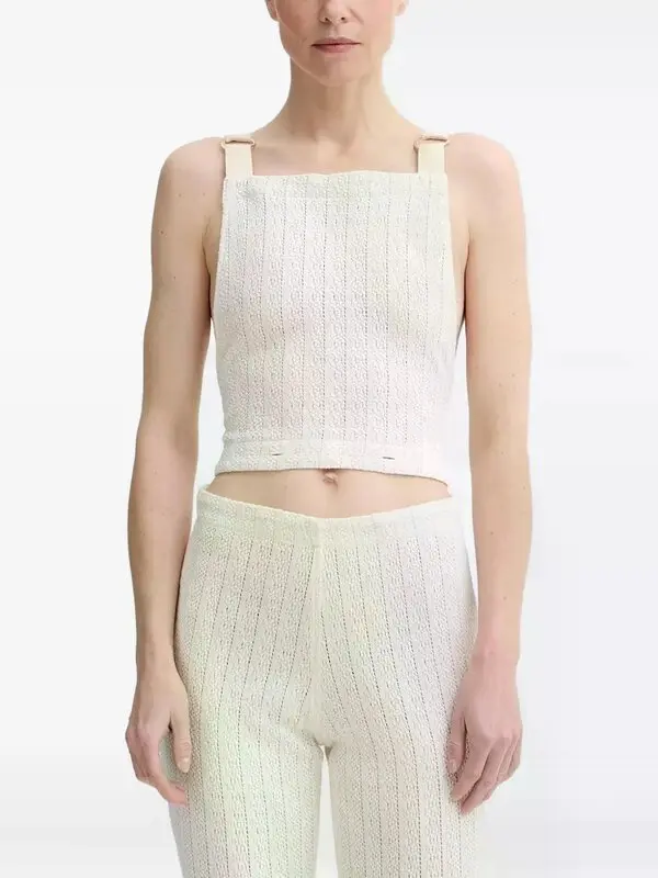 SESSUN Cable-knit Strap Jumpsuit - Neutrals