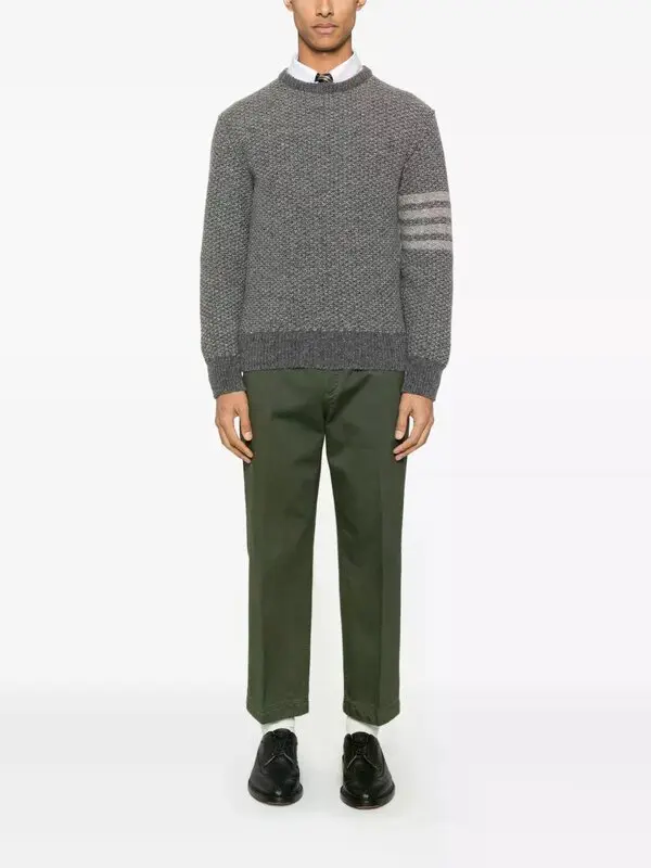 Thom Browne Cotton Twill Chinos - Green
