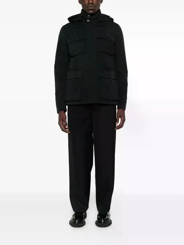 Herno Hooded Pocket Jacket - Blue