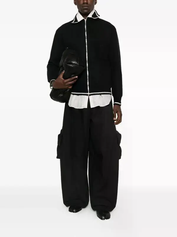 MAISON MARGIELA Zip-front High-neck Cardigan