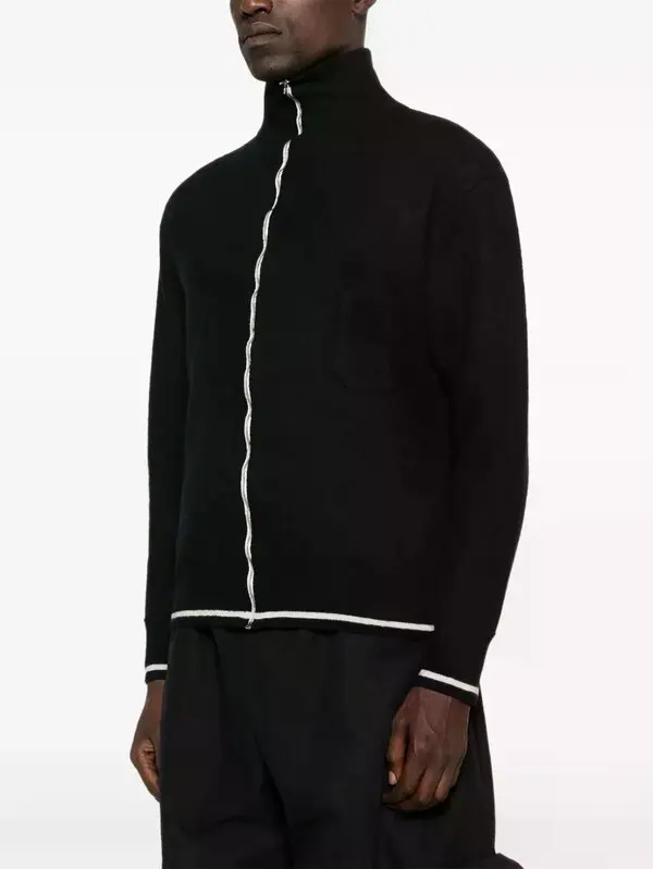 MAISON MARGIELA Zip-front High-neck Cardigan
