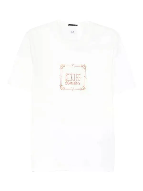 C.P. COMPANY Logo-print Cotton T-shirt - White