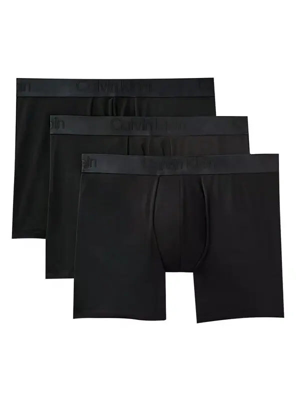 Calvin Klein Elastic-waistband Boxer Briefs - Black