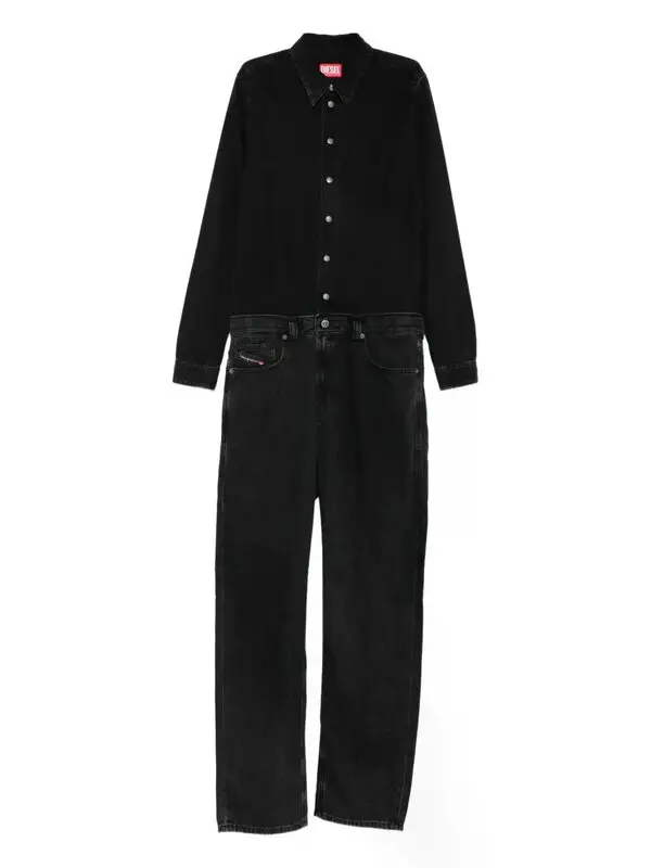 DIESEL Button-fastening Jumpsuit - Black