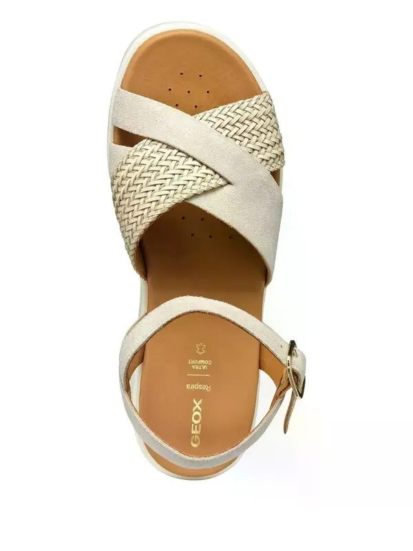 Geox 60mm Woven Cross-strap Platform Sandals