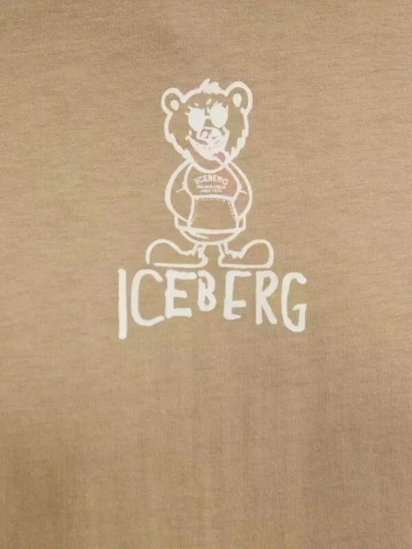 Iceberg Bear-logo Print T-shirt