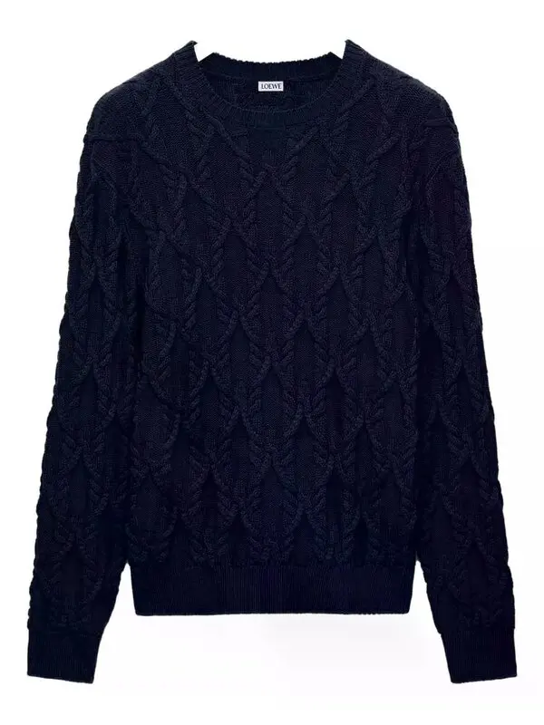 Loewe Cable-knit Cotton Sweater