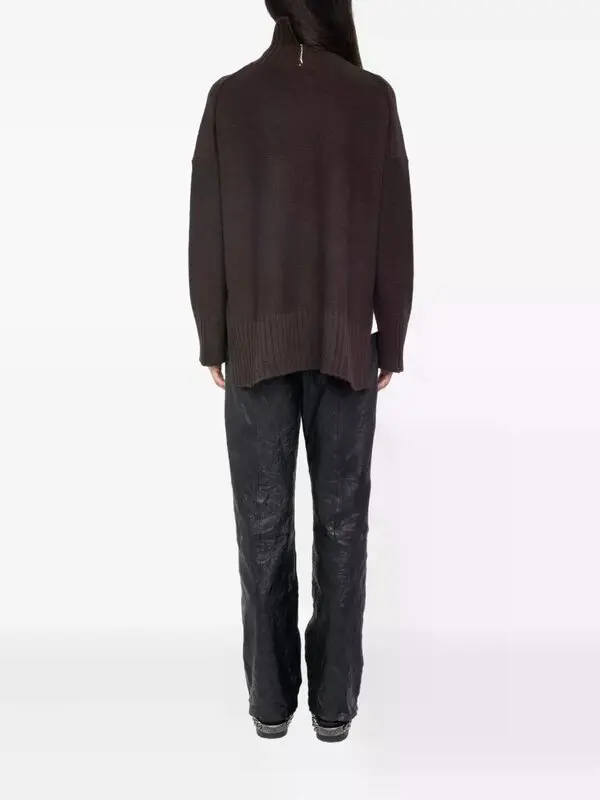 Zadig&Voltaire Skull-embellished Turtleneck Sweater - Brown