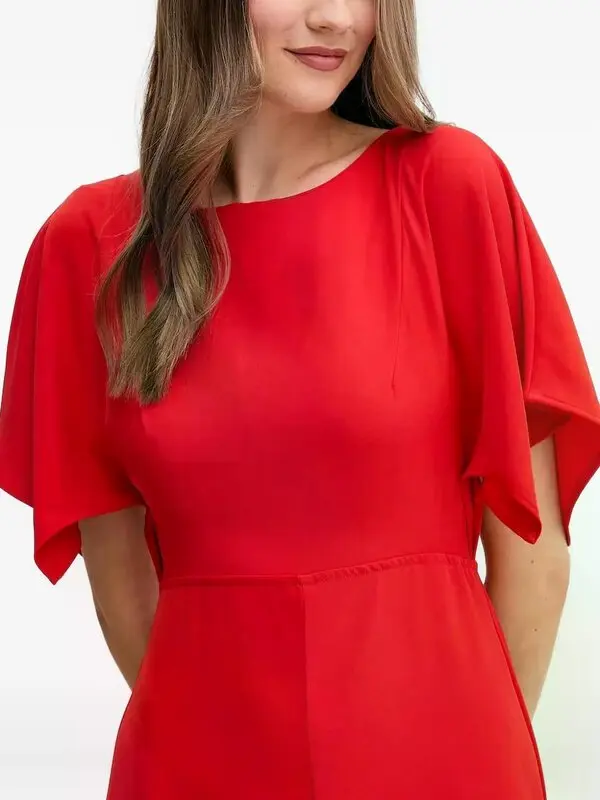 black satin dress long sleeve Joelle