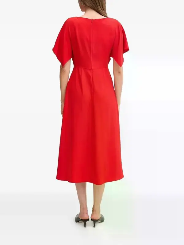 SANDRO FERRONE Flutter-sleeve Midi Dress