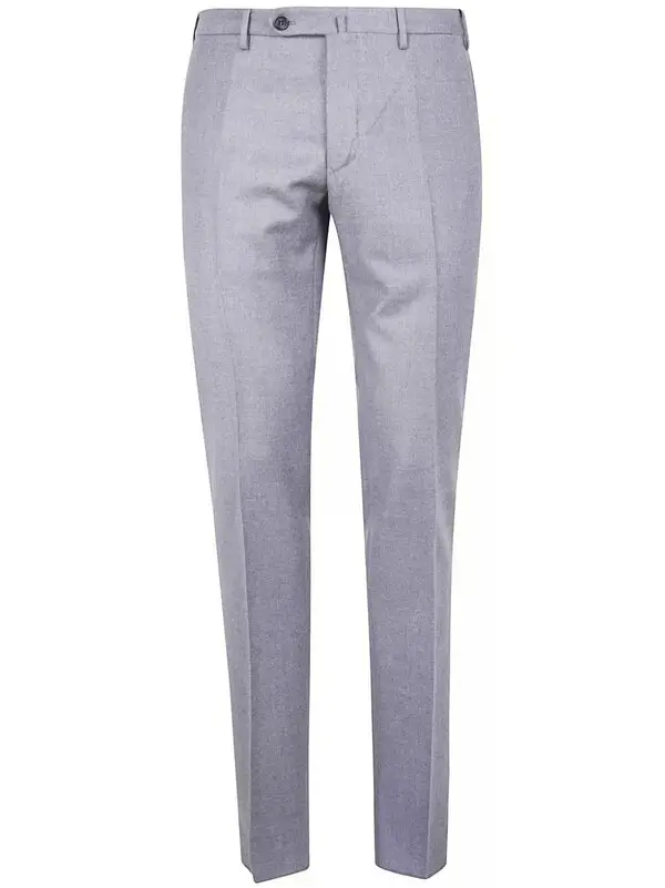 Incotex Flat-front Cotton Trousers