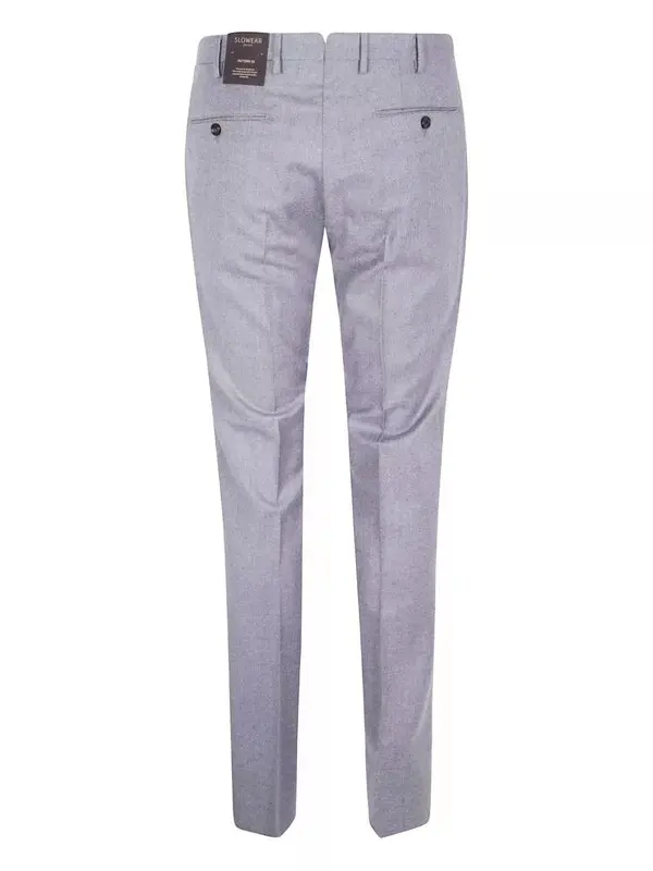 Incotex Flat-front Cotton Trousers