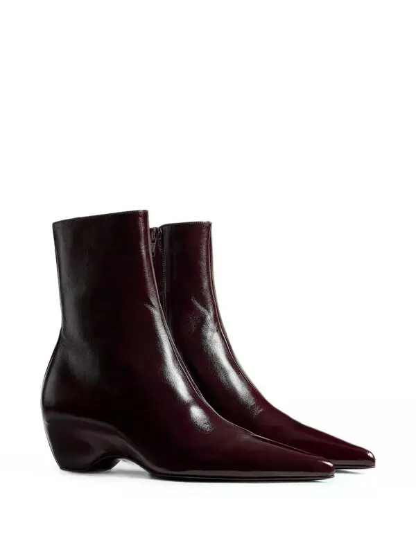 Khaite Sybil Ankle Boots - Red