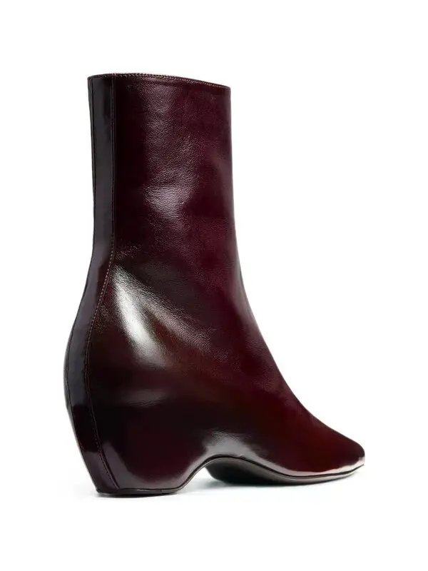 Khaite Sybil Ankle Boots - Red