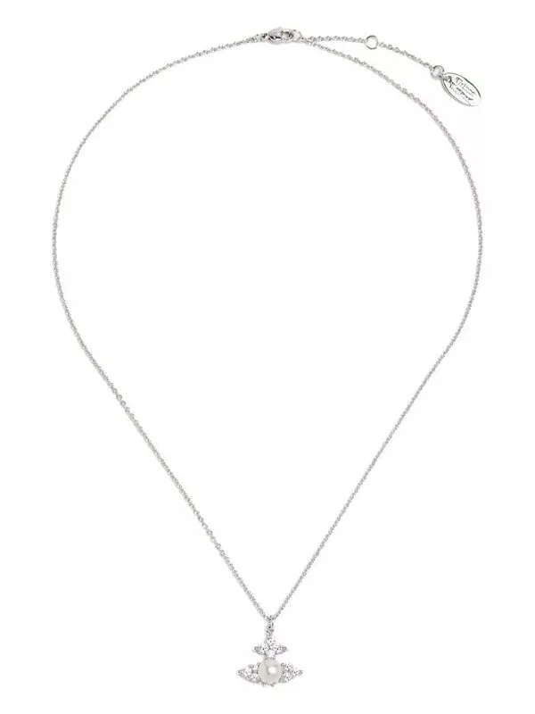 VIVIENNE WESTWOOD Feodora Orb Pearl Necklace - Silver