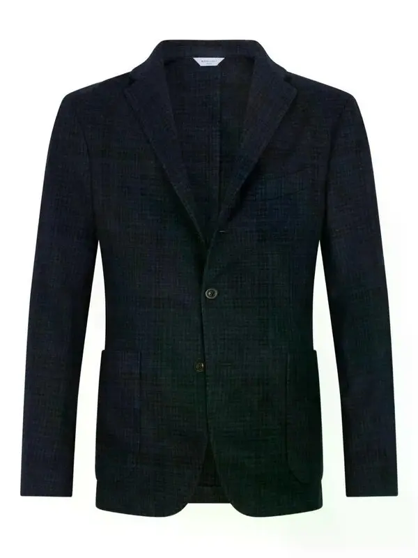 Boglioli Checked Single-breasted Blazer