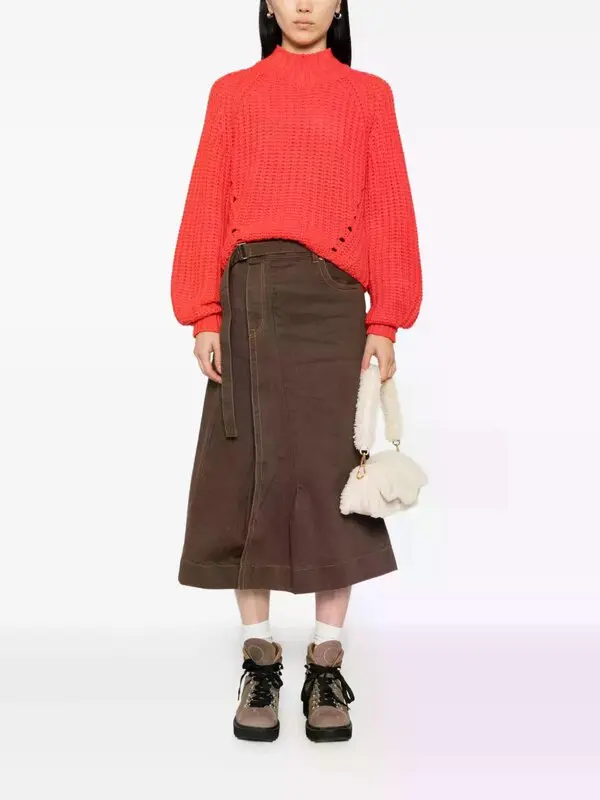 Sacai Cotton Wrap Skirt